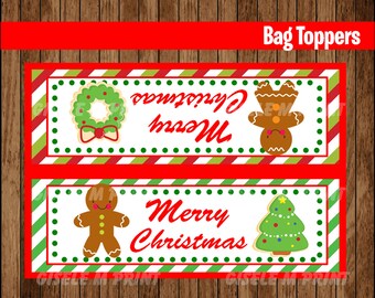 Cookie bag toppers | Etsy