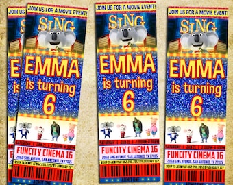 Sing movie birthday | Etsy