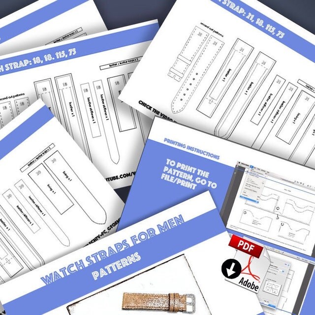 Leather craft pdf patterns and free video by AMleathercraft