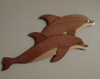 Intarsia dolphin | Etsy