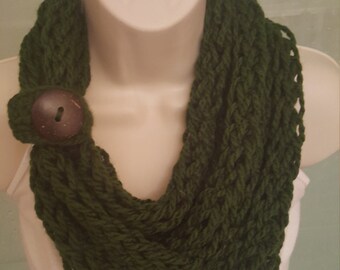 Knit chain scarf | Etsy