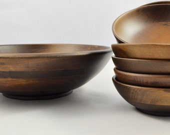 Wooden salad bowl | Etsy