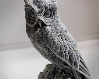 Marble owl | Etsy