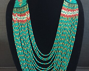 Bead loom necklace | Etsy