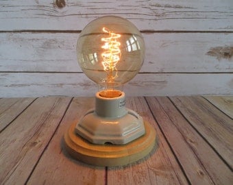 Rustic desk lamp | Etsy