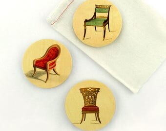 Wooden magnet | Etsy