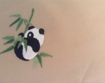 Panda embroidery | Etsy