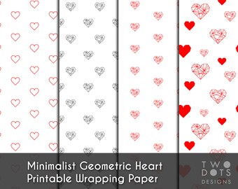 Geometric heart | Etsy