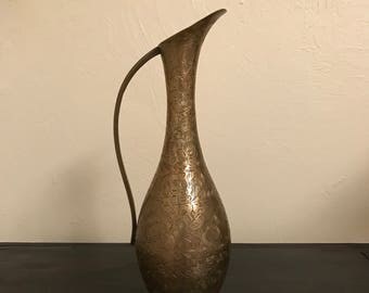 India brass vase | Etsy