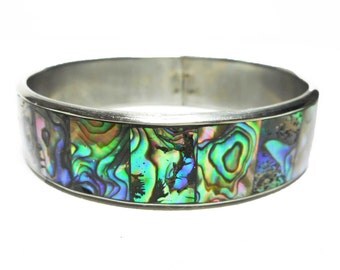 Abalone bangle | Etsy