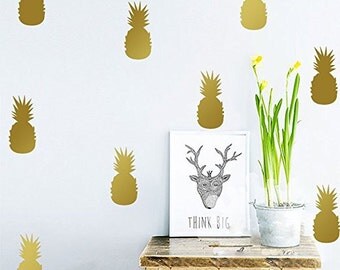 Pineapple wall decal | Etsy