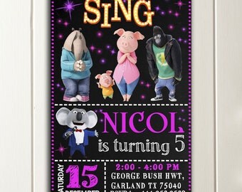Sing movie party | Etsy