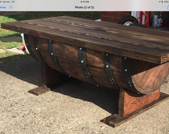 Barrel coffee table | Etsy