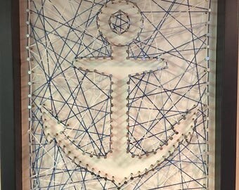 Anchor string art | Etsy