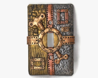 Switch Cover Antique Brass Toggle Switch Plate Steampunk
