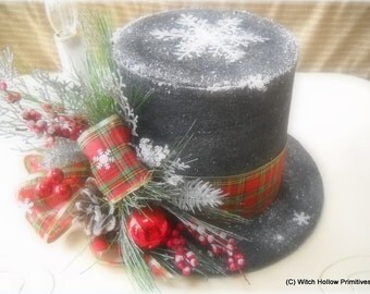 Top hat tree topper | Etsy