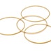 45mm Circle Connectors 24 Raw Brass Circle Connectors