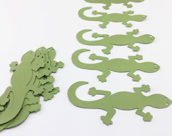 Gecko applique | Etsy