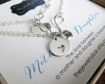 Mother daughter jewelry mother daughter necklace by thejewelrybar