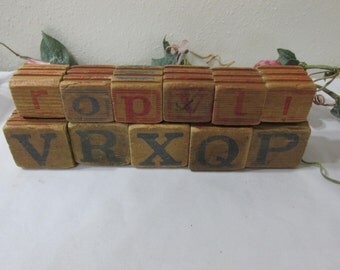 Wood block letters | Etsy