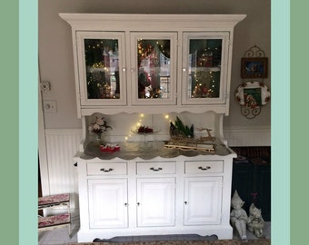 Rustic china cabinet | Etsy