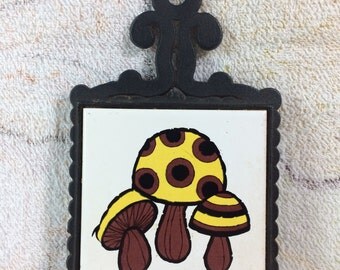 Mushroom tile | Etsy