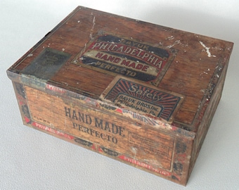 Metal cigar box | Etsy