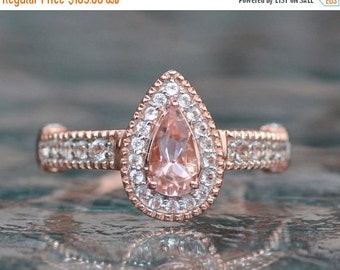 Rare Purple Fire Opal CZ Gemstone RingLab by hangingbyathread1