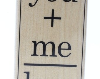 You plus me equals | Etsy