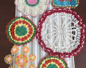 Colored doilies | Etsy