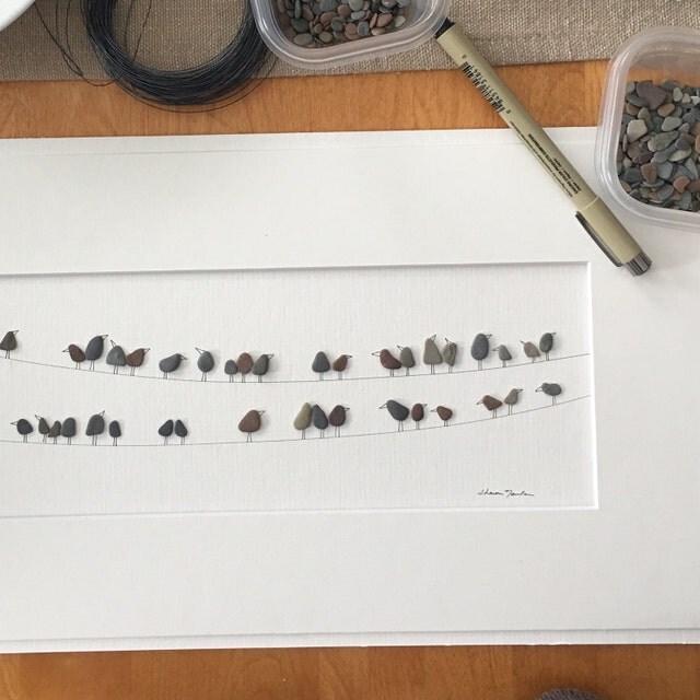 Pebble Art by artist Sharon Nowlan. Art for the by PebbleArt