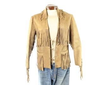 Suede fringe jacket | Etsy