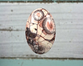 Bird's Eye Rhyolite bracelet sterling beads fluted bead