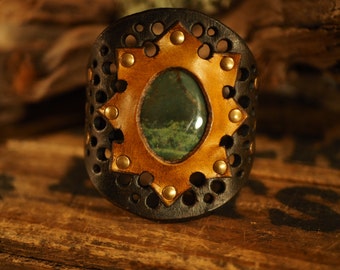 Leather inlay | Etsy