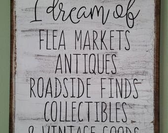 Flea market sign | Etsy