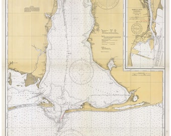 Choctawhatchee Bay 1886 Nautical Map Reprint Florida