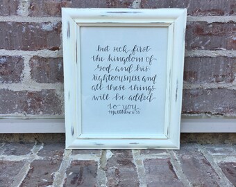 Matthew 6 33 | Etsy