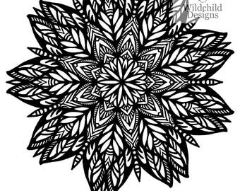 Mandala papercut | Etsy