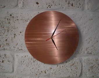 Copper wall clock | Etsy