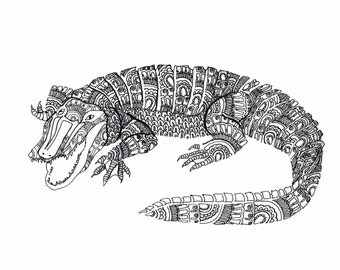 Zentangle animal art | Etsy