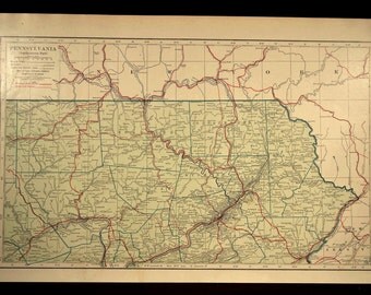 Northeastern map | Etsy