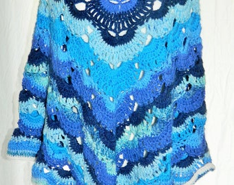 Crochet PATTERN Simply Ruana Cloak Shawl Poncho