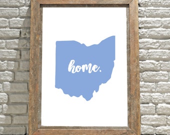 Ohio wall art | Etsy
