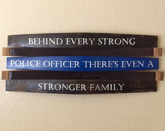 Thin blue line decor | Etsy