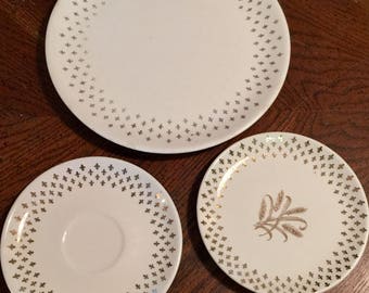 Gold wheat pattern | Etsy