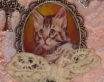 Lace cat collar | Etsy