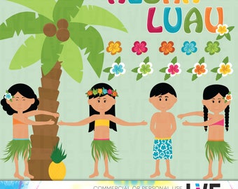 Luau party clipart | Etsy