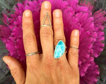 Double Point Spear Statement Ring