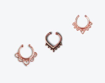 Fake septum ring | Etsy