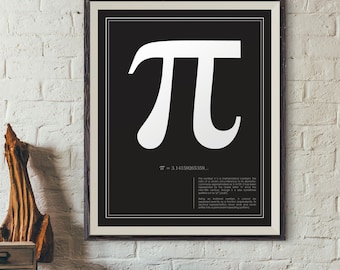 Pi poster | Etsy
